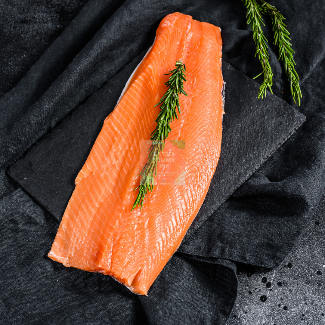 Norwegian Salmon Fillet Half Slab with Skin – Eatsoyummyph